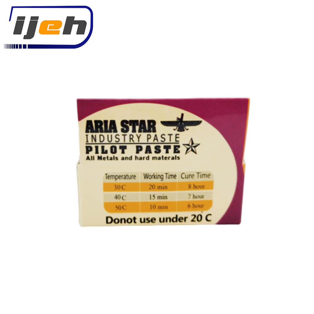 چسب اپوکسی صنعتی خنثی و ضد سایش ترمیم فلزات مدل خلبان industry paste pilot