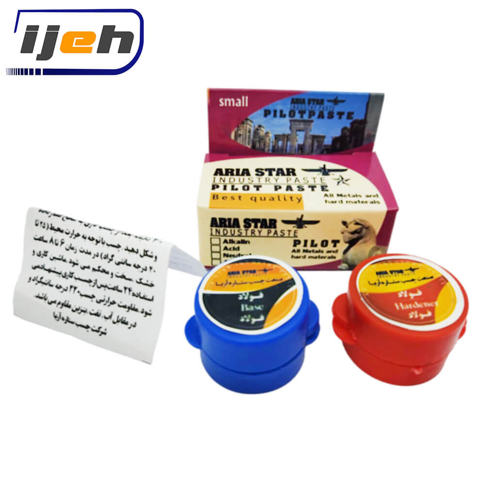 چسب اپوکسی صنعتی خنثی و ضد سایش ترمیم فلزات مدل خلبان industry paste pilot