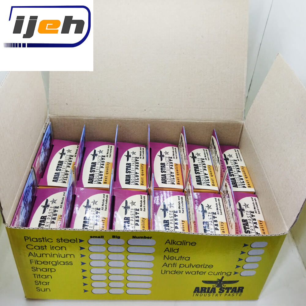 چسب اپوکسی صنعتی خنثی و ضد سایش ترمیم فلزات مدل خلبان industry paste pilot